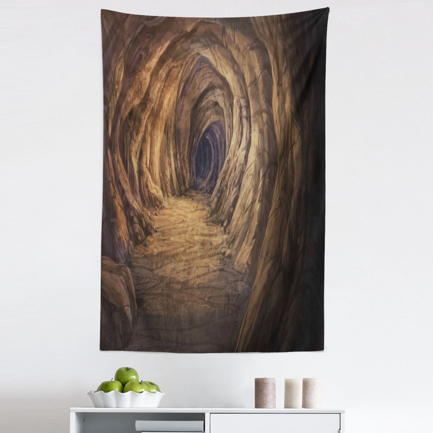 Cave Tapestry, Geologic Formation in Digital Painting Style ...