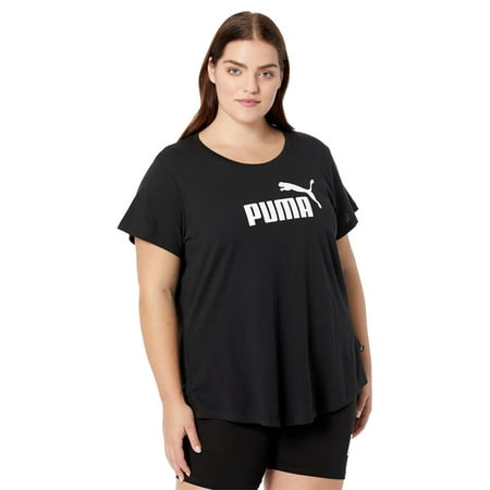 PUMA Plus Size Essentials Logo Tee 2.0 Puma Black 1X | Walmart Canada