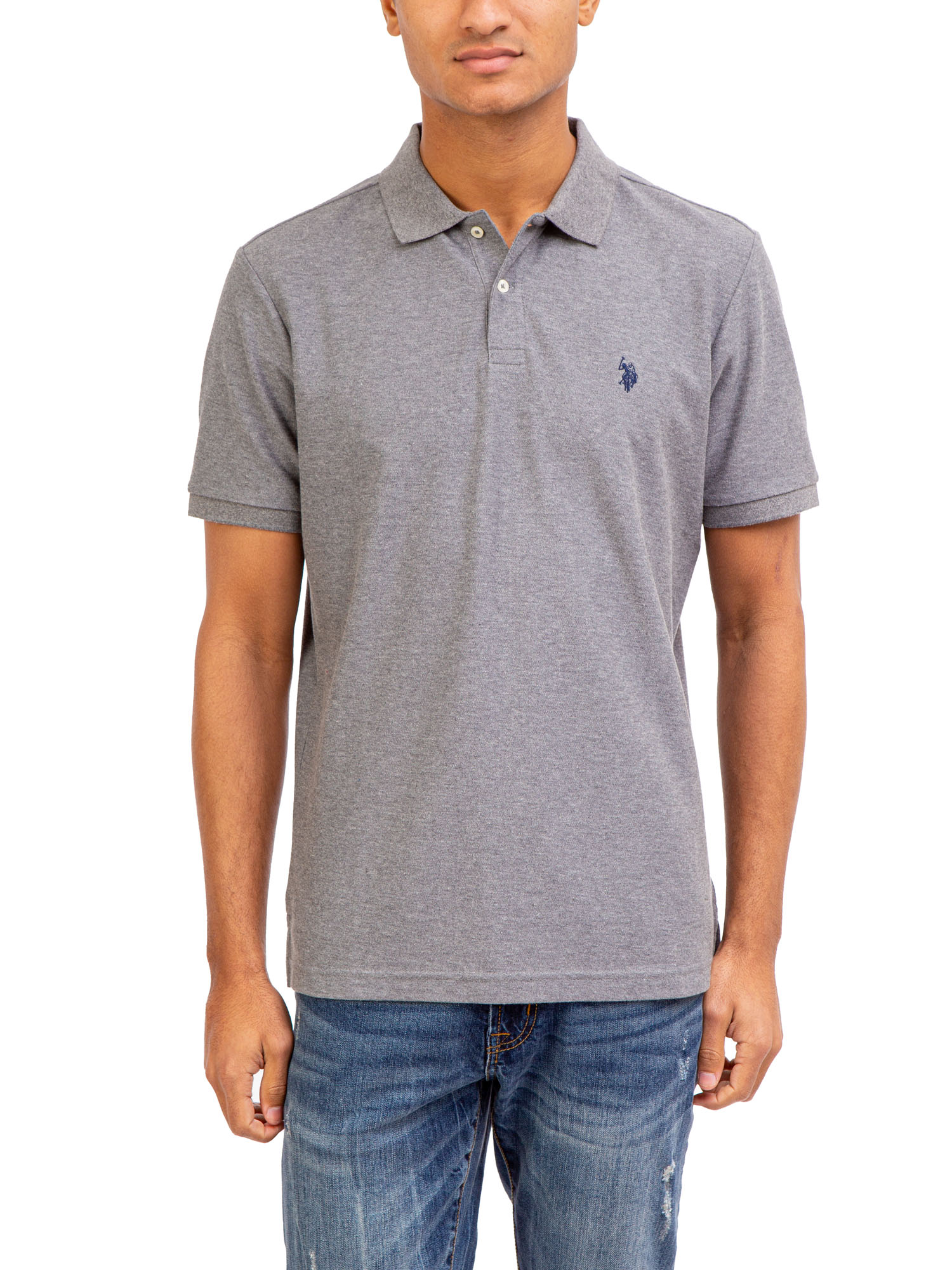 U.S. Polo Assn. Men's Performance Pique Polo - Walmart.com