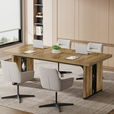 Tribesigns 6.5 FT Conference Table for 6-8 People, 78 inch Long ...