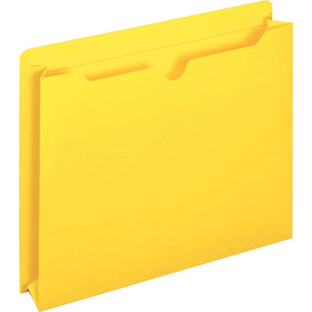 Pendaflex, PFXB3043DTYEL, Double Top Tab Colored File Jackets, 50 / Box ...