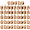 "Juvale 50-Pack Single Cupcake Boxes, Kraft Paper with Inserts, Window, 3.7""x4.2""x3.7 ...