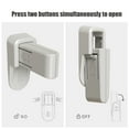 SUSWIM White 2-Pack Child Safety Adhesive Door Handle Lock for Bathroom ...