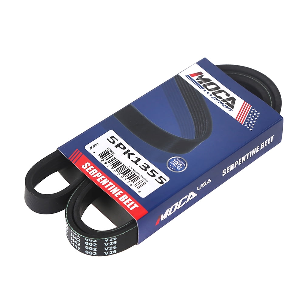 MOCA AUTOPARTS 5PK1355 Serpentine Belt for 1993 Mazda RX-7 R2 1.3L & 95 ...