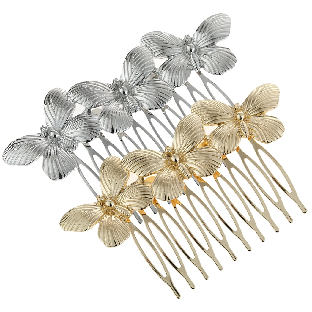 Click here for Nobrand Women Butterfly Hair Comb Vintage Elegant... prices