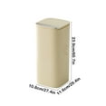 Beige Transparent Vanity Case With Press To Open Compartments For ...