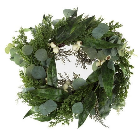 Pure Garden 20-inch Artificial Sunflower Wreath for Home Décor ...