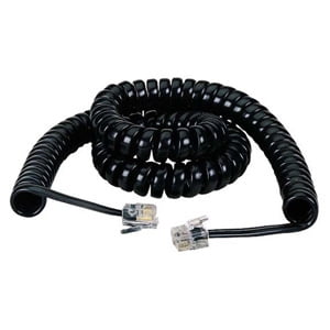 RJ-22 Modular Coiled Handset Cord Dark Gray 6-ft. 1.8-m | Walmart Canada