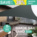 NEWEEN Waterproof Sun Shade Sail Triangle UV Block Sunshade for ...