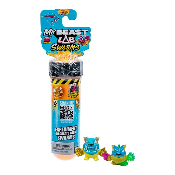 MrBeast Lab Swarms Lab 5 Pack, 1 inch Swarms Action Figures over 100 to Collect, Ages 5 ...