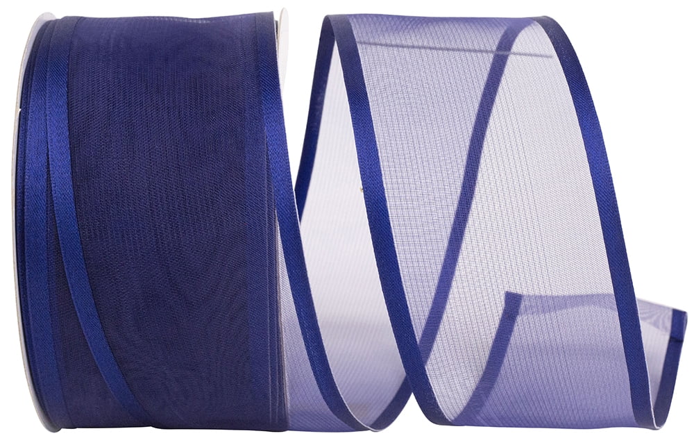 Reliant Ribbon - 25771W-055-40K, Charlize Sheer Satin Wired Edge Ribbon ...