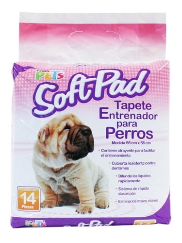 Tapete Sanitario Pads Perro Acuario Lomas 14 Piezas SoftPad 56x56 cm ...
