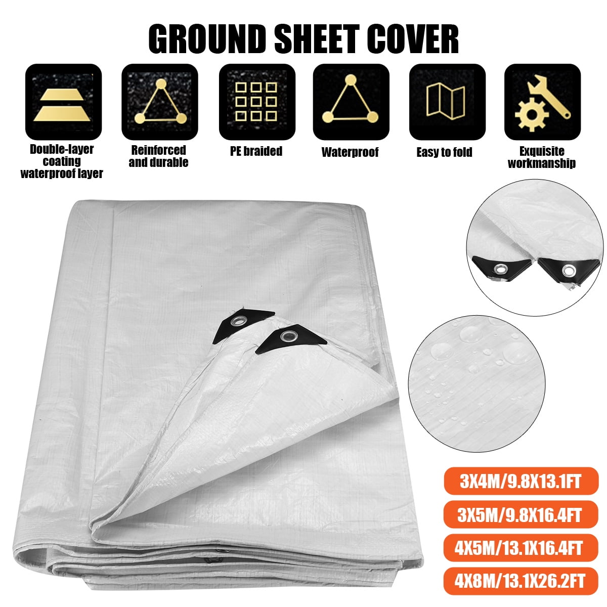"Novashion Polyethylene Ground Sheet Cover,Outdoor Sunshade Cloth ...