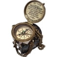 Nauticalmrt- Brass Compass Engraved with Motivational Quote, Gift for ...