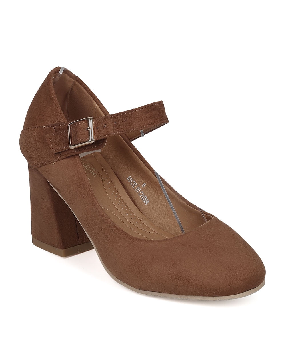 New Women DbDk Kasia-2 Faux Suede Mary Jane Block Heel Pump - Walmart.com