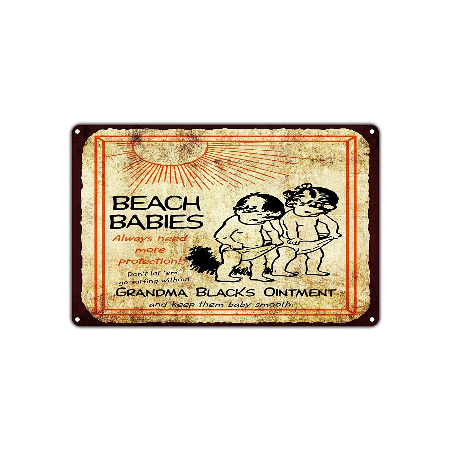 Beach Babies Need More Protection Grandma Black's Ointment Child ...