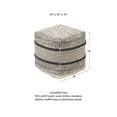 REDEARTH · UNSTUFFED Pouf Ottoman Cover Textured Boho Storage Cube Poof Decorative Pouffe ...