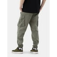 No Boundaries Men's Ripstop Cargo Pants XS-3XL, Cotton/Nylon ...