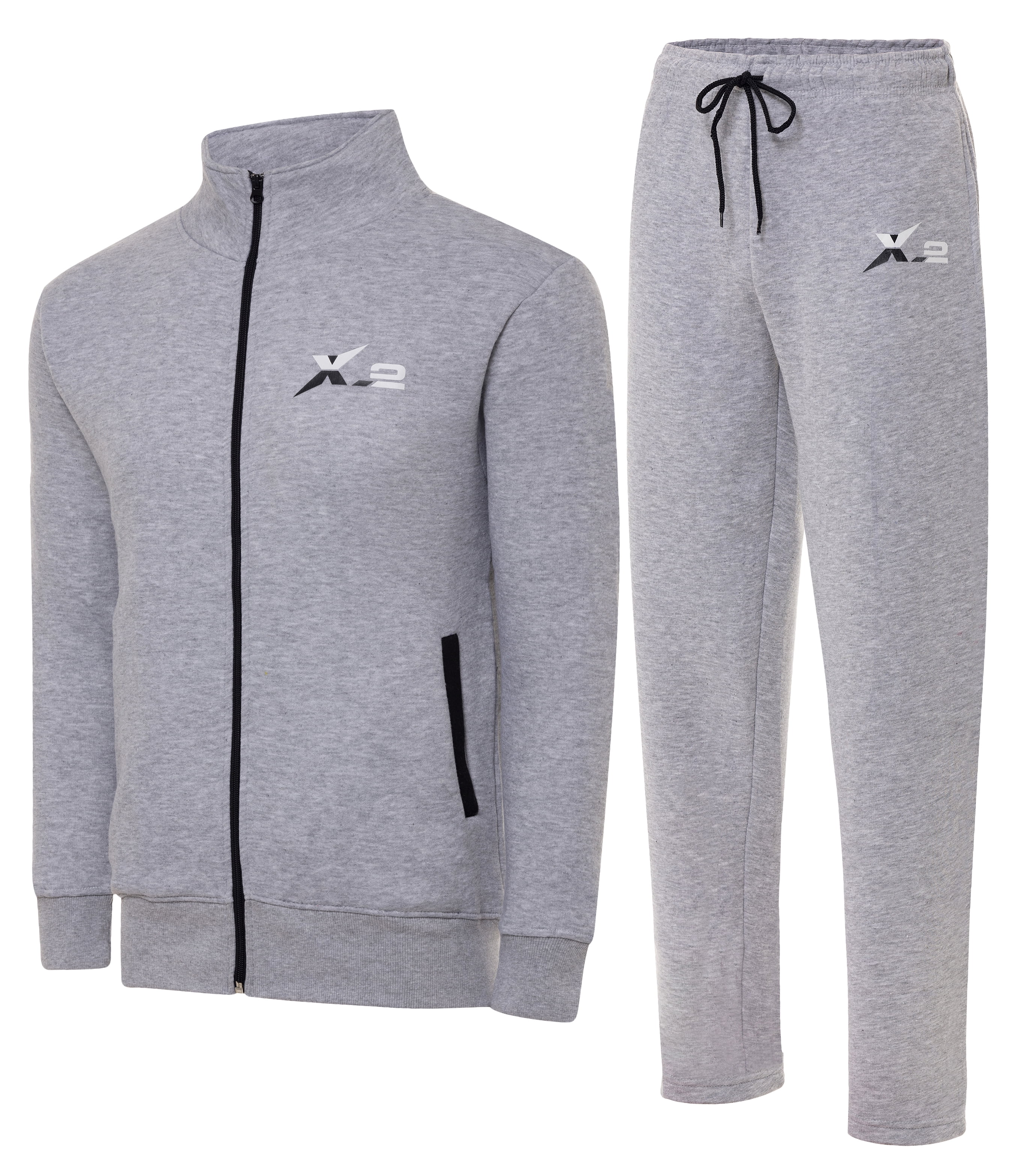 X-2 Men's Athletic Tracksuits 2 Pieces Set workout Warm up Suit Full ...