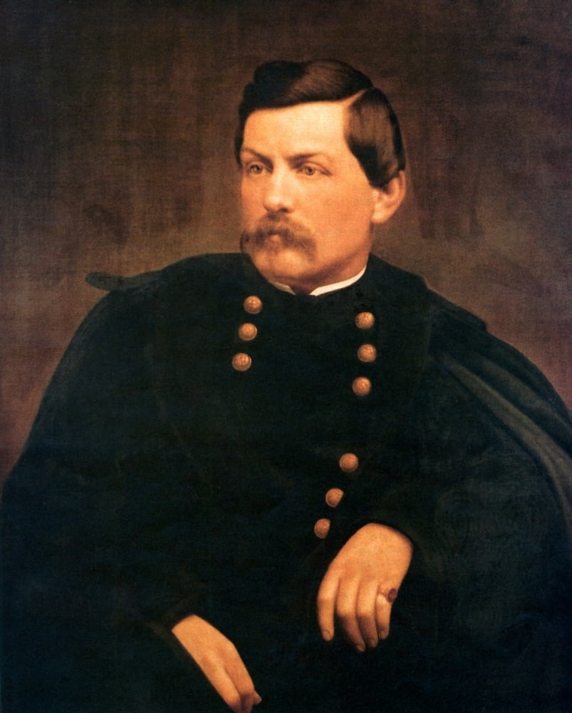 General George B. Mcclellan. Oil Portrait By Alexander Lawrie History ...