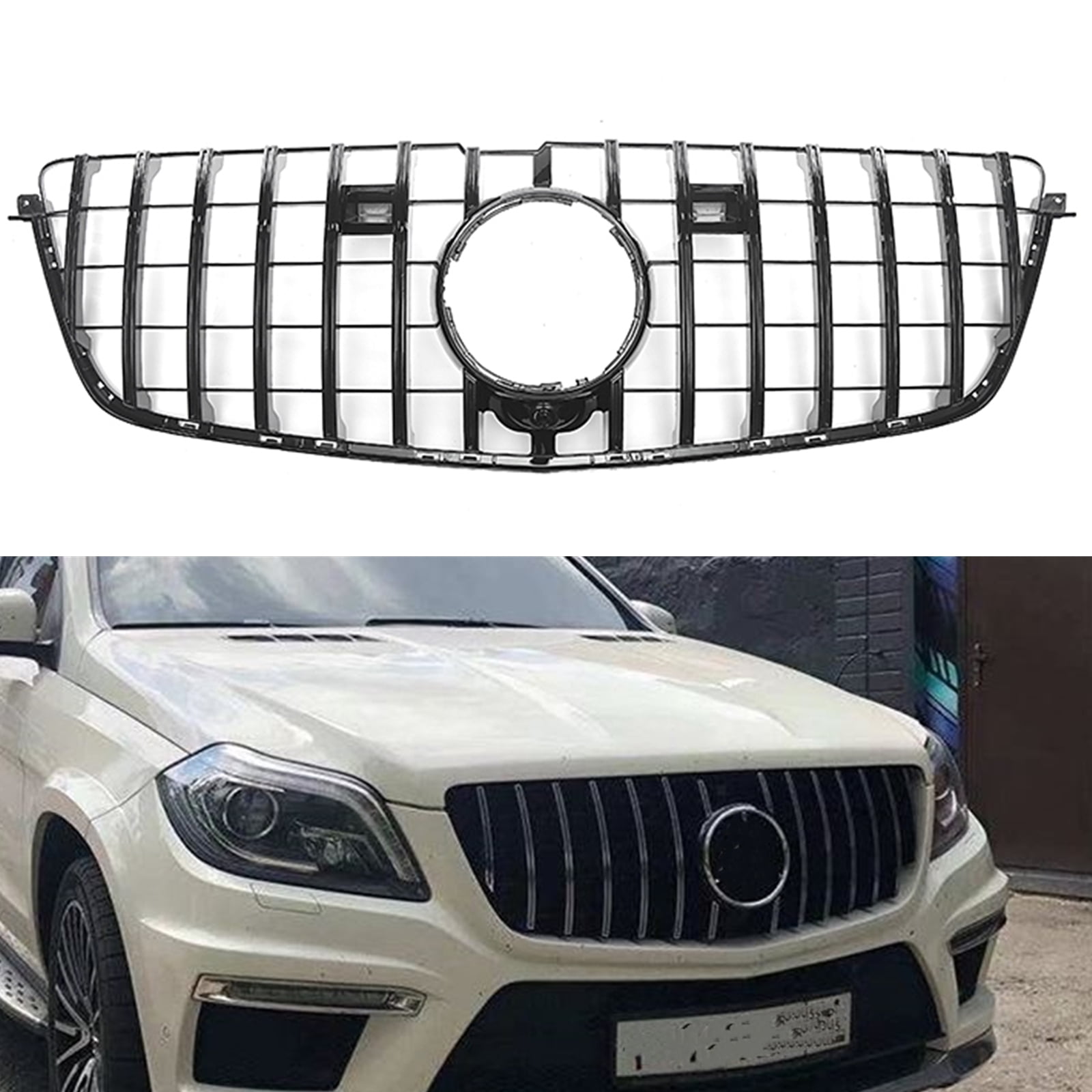 Front Grille Grill For Mercedes-Benz GL X166 GL500 GL550 GL63 GT R 2013 ...