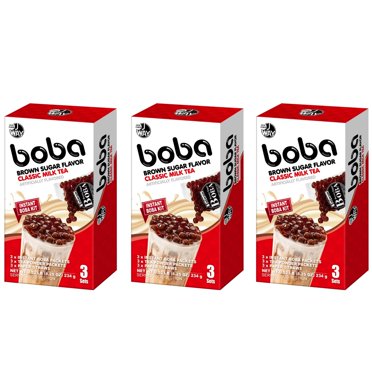 J Way Instant Boba Milk Tea Set, Classic Bubble Tea Kit, 3 Drinks - Walmart.com
