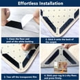 DXIMRX Rug Gripper, 32 Pcs Rug Tape for Area Rugs, Anti-Slip, Washable ...