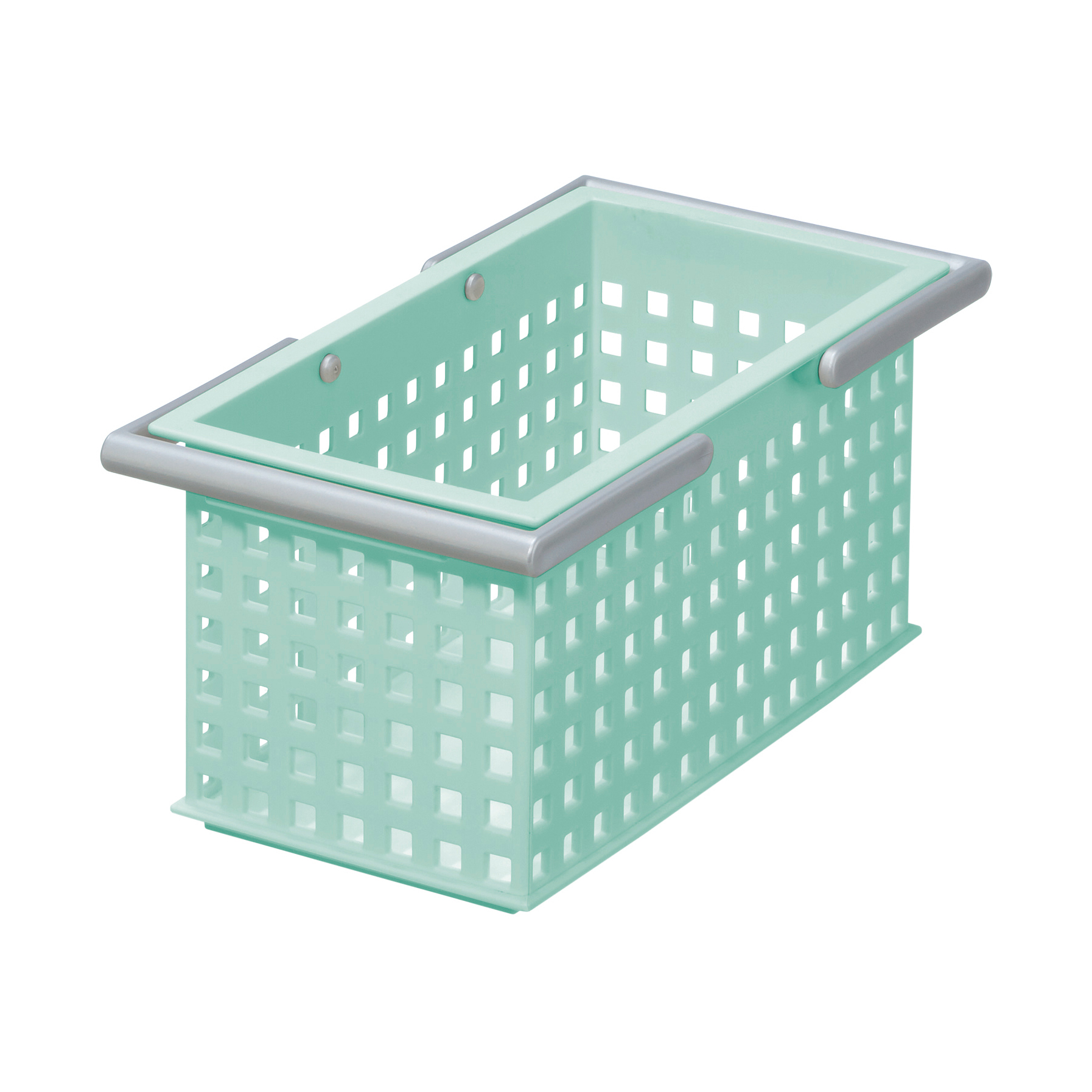 Like-It Plastic Stacking Storage Organizer Basket Tote, Mint (6 Pack ...