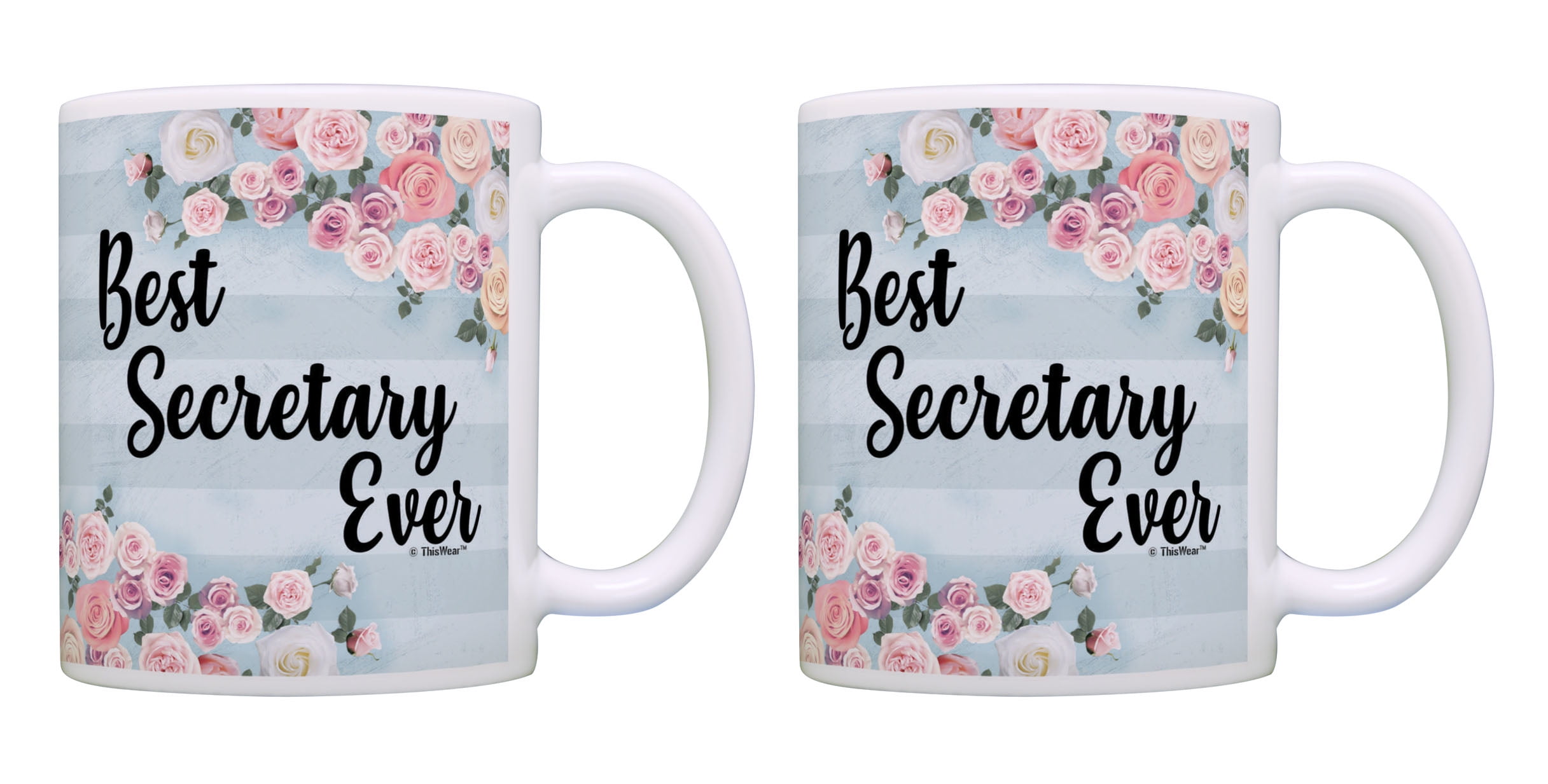 ThisWear Secretary Mug Set Best Secretary Ever Coffee Cup Set Secretary ...