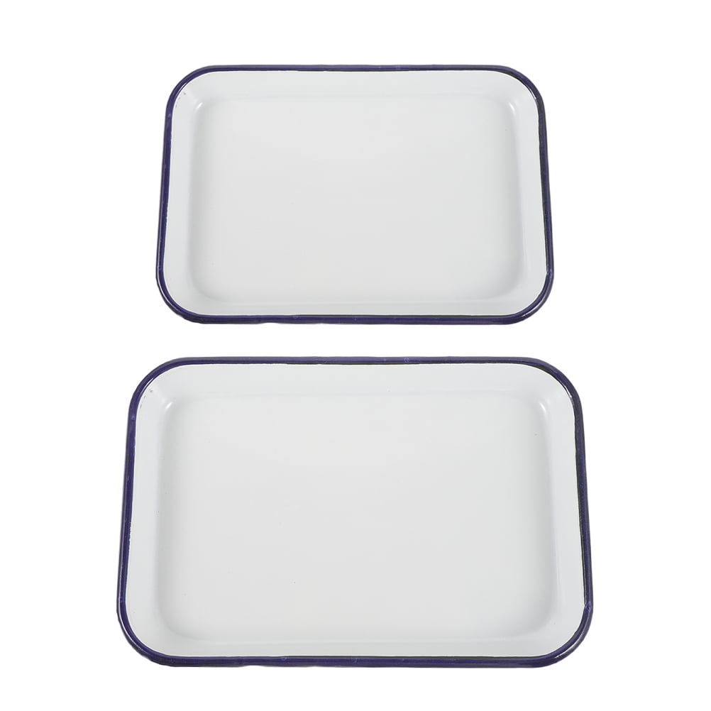 Click here for Etereauty 2pcs Rectangular Enamel Roasting Tray No... prices