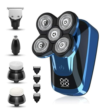 Electric Shavers for Men Bald Head Shaver LED Display 5-in-1 Faster ...