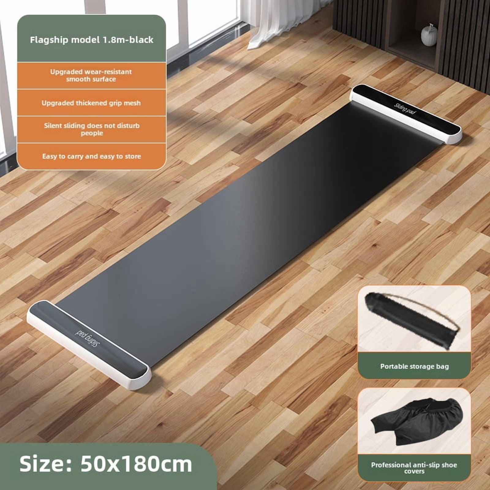 Click here for Unbranded Indoor Fitness Sliding Mat 180x50cm (Bla... prices