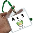 10 Pack - 4x3 Name Badge Holder with Lanyard - Clear Plastic Horizontal ...