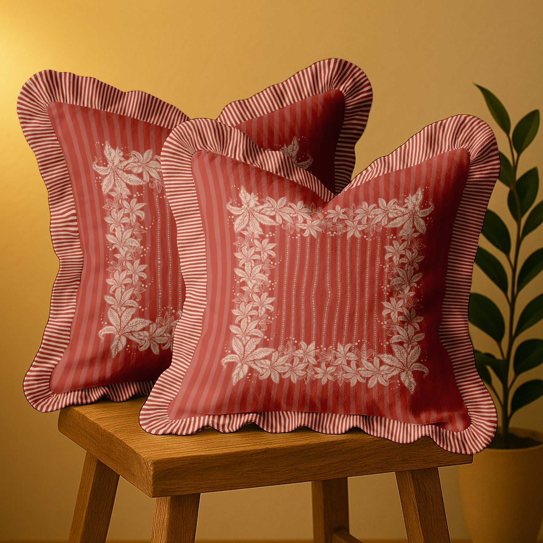 Click here for Premium Cotton Frill Cushion Covers - Vargottam Se... prices