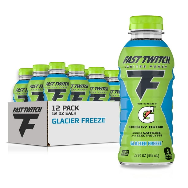 Fast Twitch Energy Drink, Glacier Freeze, 12 oz, 12 Pack - Walmart.com