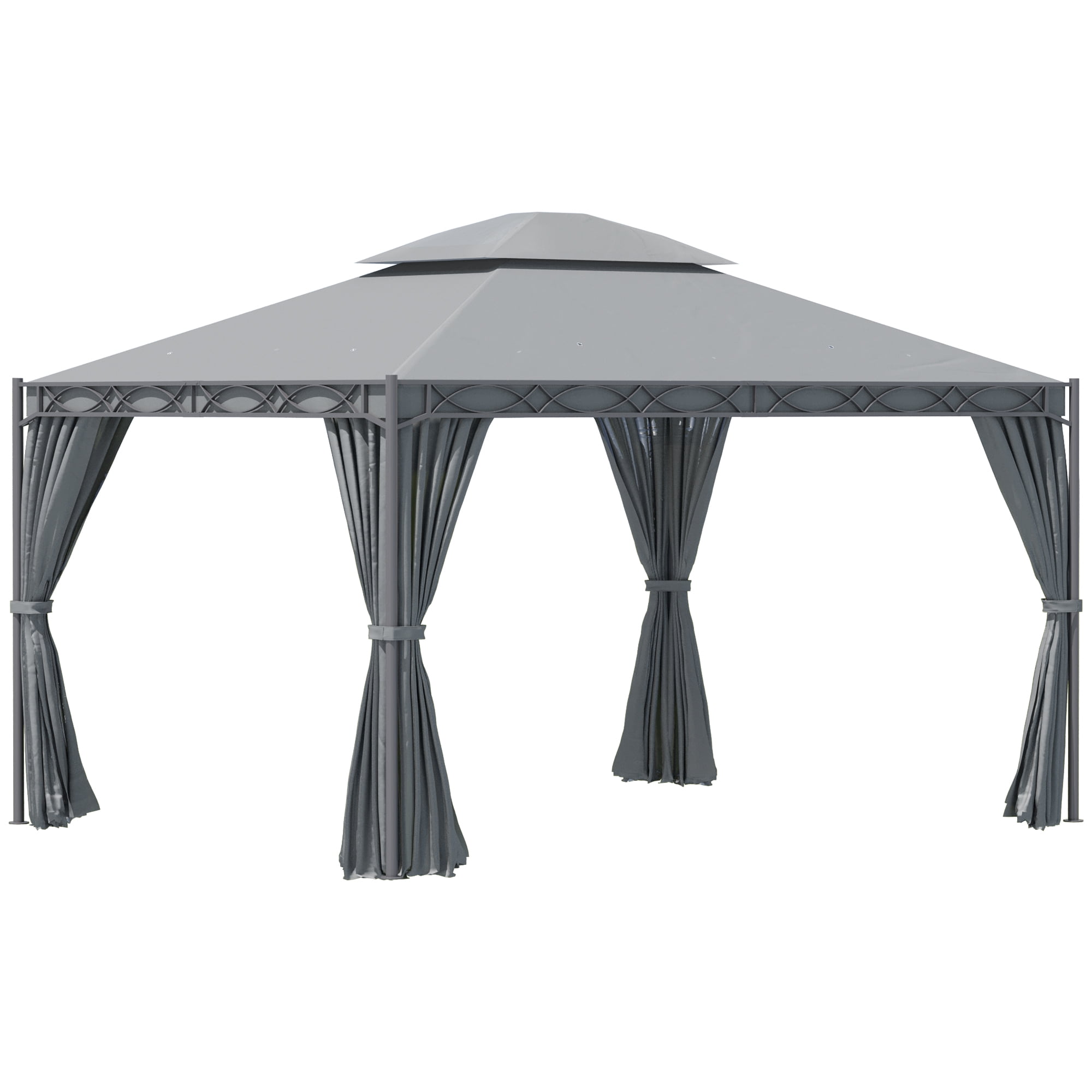 Click here for Outsunny 10x13ft Garden Gazebo Double-Tiered With... prices