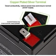 12 Volt 12 Ah Rechargeable Battery with F2 Terminals, Sealed Lead Acid ...