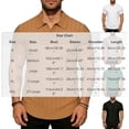 DeHolifer Men's Shirts V-Neck Lapel Solid Color Short Sleeve Stretch ...