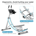 Abdominal Coaster Ab Machine - Foldable CORE WORKOUT Equipment with ...