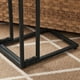 Better Homes & Gardens Milport Slat Top Side Table- 22 Inches- Black ...