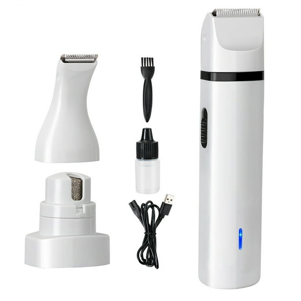 Pet Nail Grinder 3-in-1 Rechargeable Dog Nail Trimmer Electric Cat Nail ...