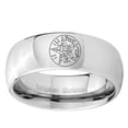 Tetragrammaton Spiritual Kabbalah Gray Polish Dome Tungsten Ring 10MM ...