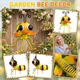 Bee Wall Decor, Large Farmhouse Metal, 1 Piece, Rustic Patio Garden ...