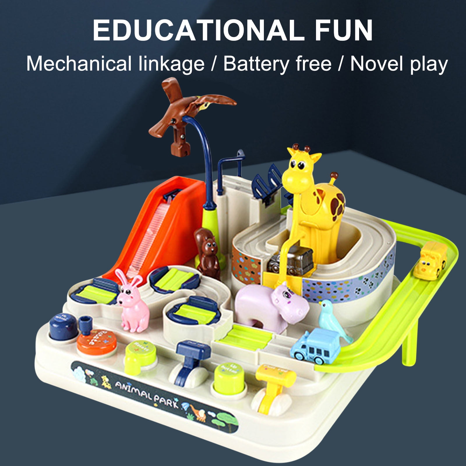 XIAOFFENN Toys For 3 Year Old Boys Toys For 3 Year Old Baby Car Adventure Game Manual Rail Train xiaoffenn-toys-for-3-year-old-boys-toys-for-3-year-old-baby-car-adventure-game-manual-rail-train