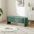 Nmkwnr Fleece Fabric Storage Bench with Large Storage Space, Ottoman ...