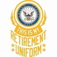 CafePress - Navy Retirement Uniform Dark T Shirt - Men's Classic Cotton ...