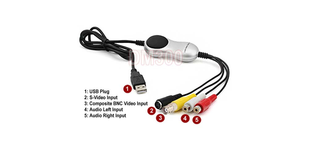USB Video Frame Grabber Digital MPEG1/2 Recorder Editor - Walmart.com ...