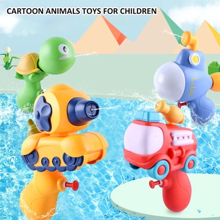 Pistol for Kids Cute Character Water Blaster Cartoon Turtle Submarine ...