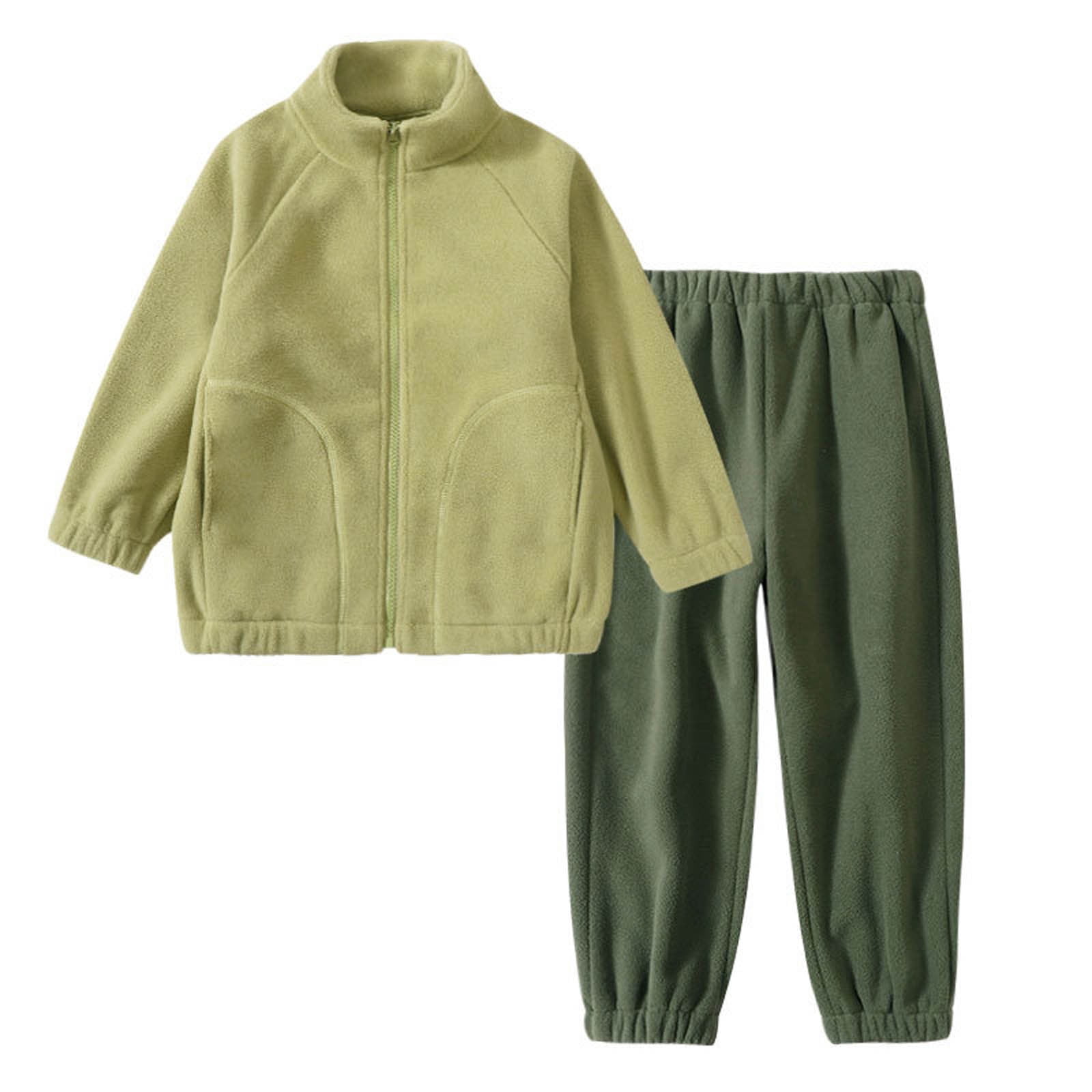 Ensemble de Pyjamas en Polaire pour Enfants, Deux Pièces avec Haut à ...