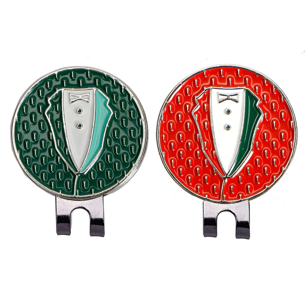 Cheers.US 2 Set 25mm Golf Ball Marker, Removable, Attaches Easily to ...